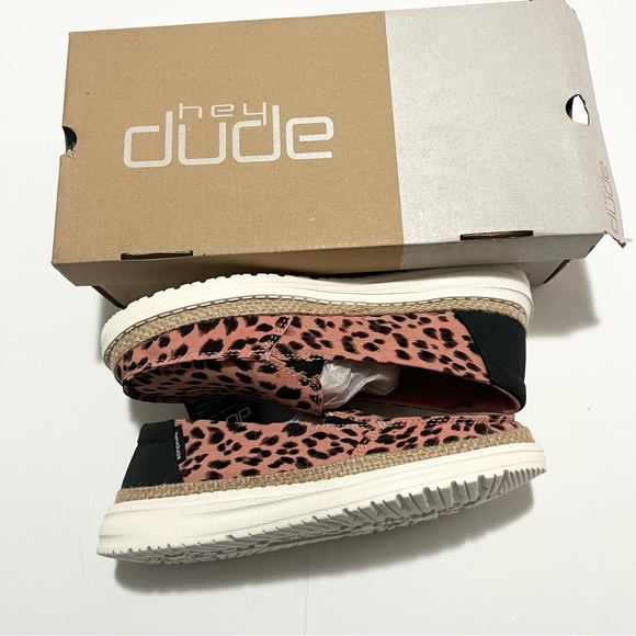 Hey Dude | Shoes | Hey Dude Leopard Rose Lena Slip On Shoes | Poshmark